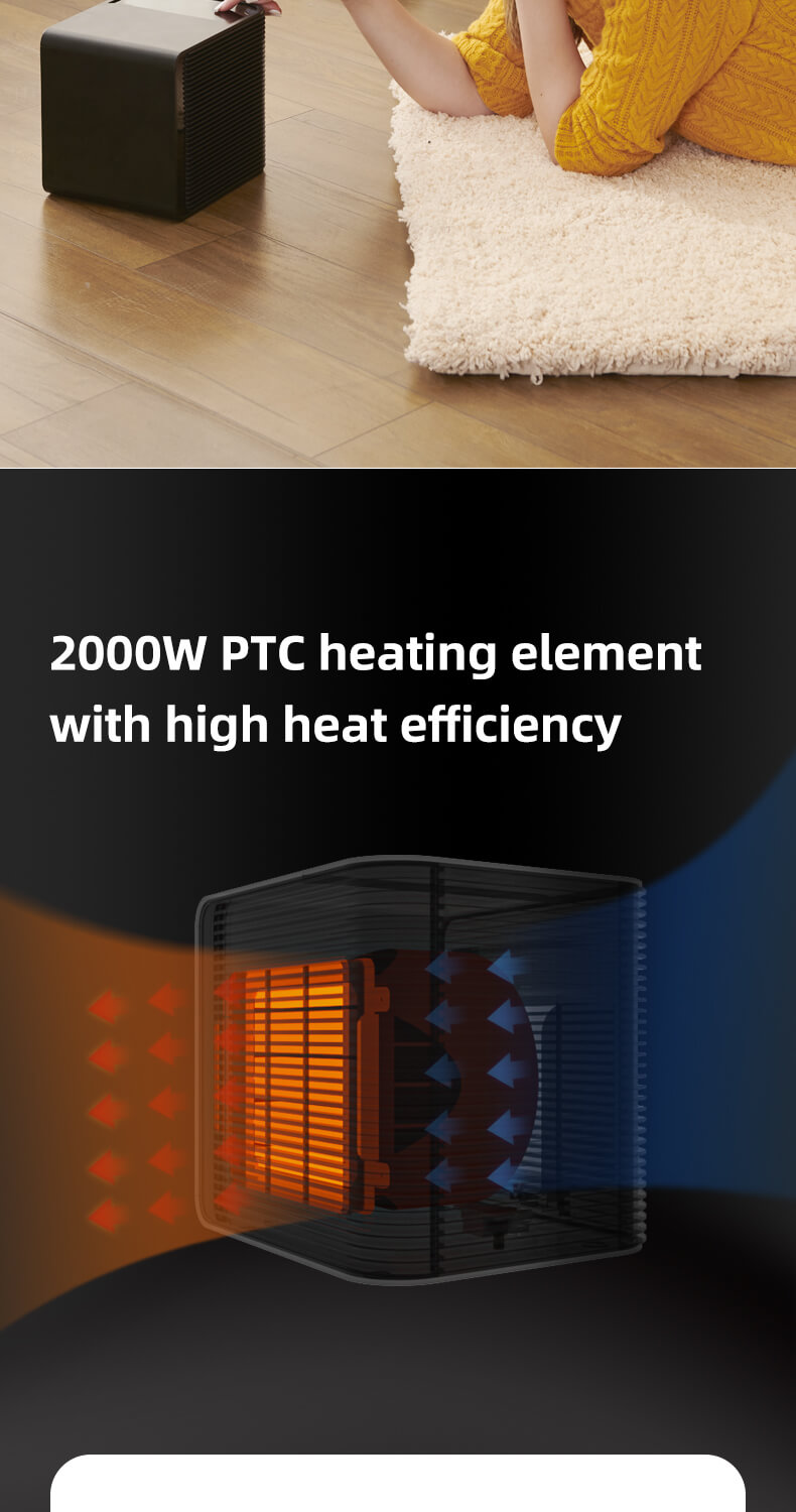 Digital PTC heater 2000W – Celsiusx